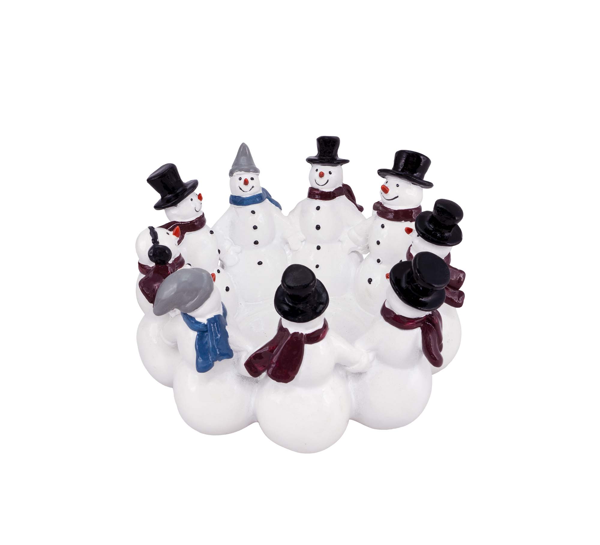 Snowmen in a circle, 10 cm, Harvesttime - Trollmall.com